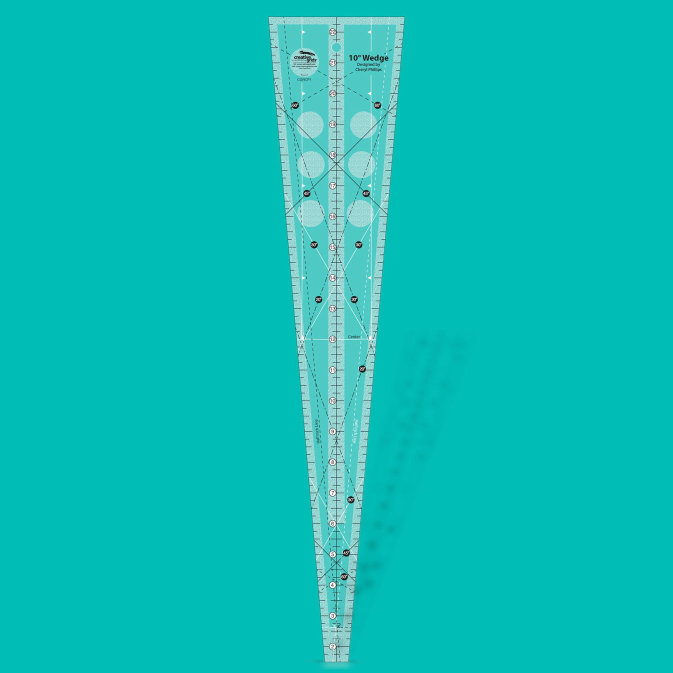 Creative Grids 10 Degree Wedge Ruler – Tiny Stitch Quilt Shop Inc.